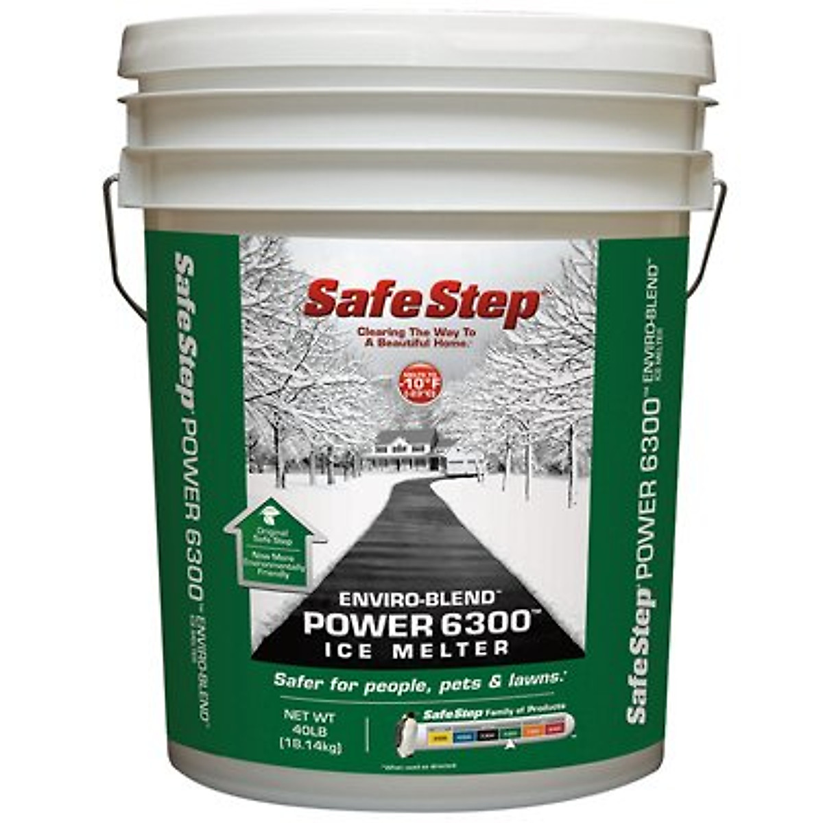Safe Step Power 6300 Enviro Blend Melts Ice Down To - 10 F / - 23 C 40 Lbs.