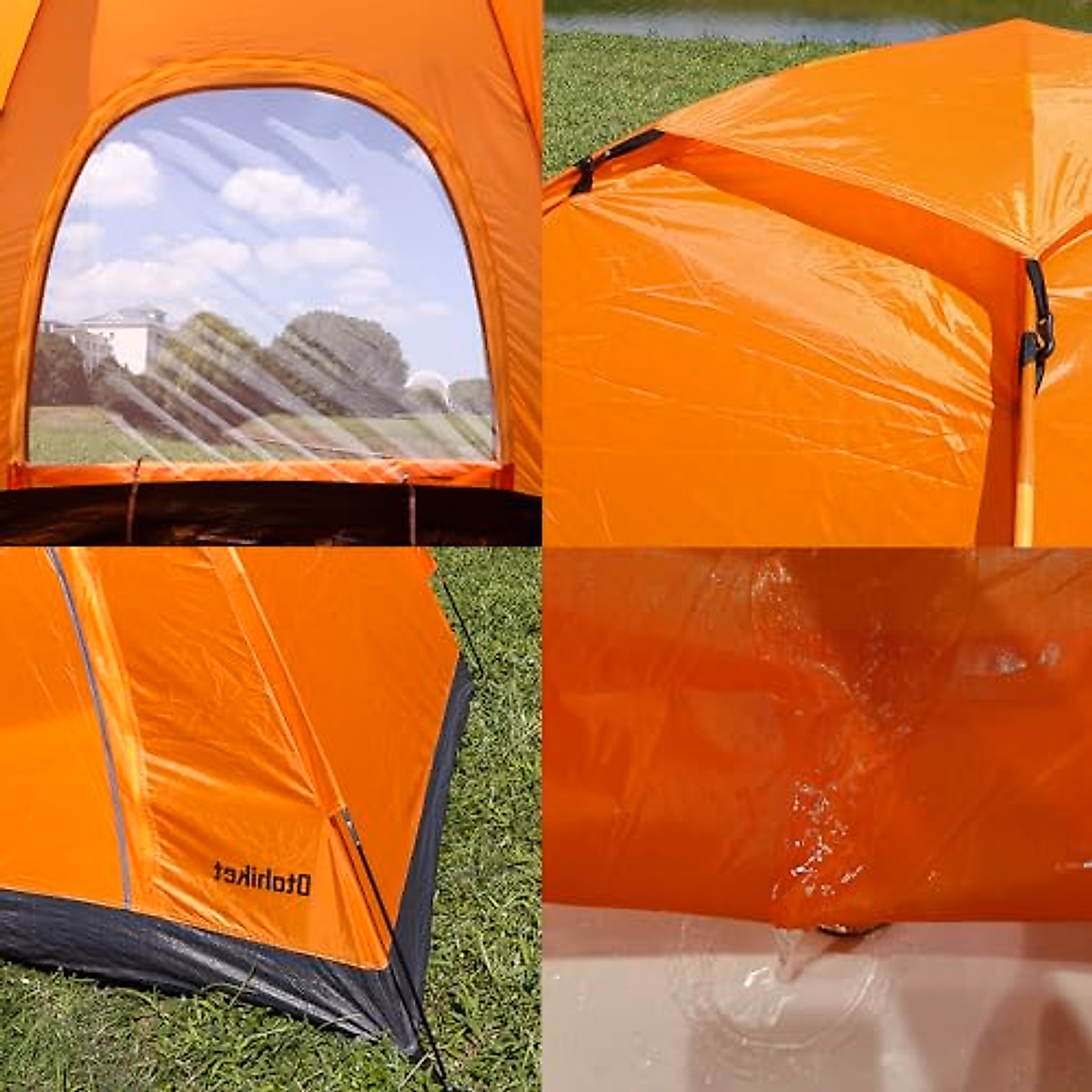Otohiket Single Camping Tent Waterproof Backpacking Tent for 1 Person Lightweight Portable Dome Tent with and Carrying Bag for Outdoor Hunting Hiking