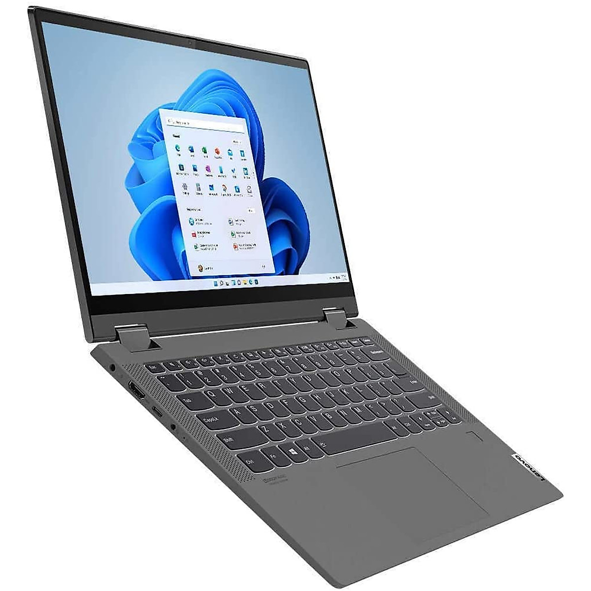 2022 Lenovo Flex 5 2-in-1 Touchscreen Laptop, 14" FHD Touch Display, 8-Core AMD Ryzen 7 5700U Upto 4.3GHz, AMD Radeon Graphics, WiFi6, Backlit KB, Fingerprint, Win11 Home, Grey (16GB|512GB SSD)