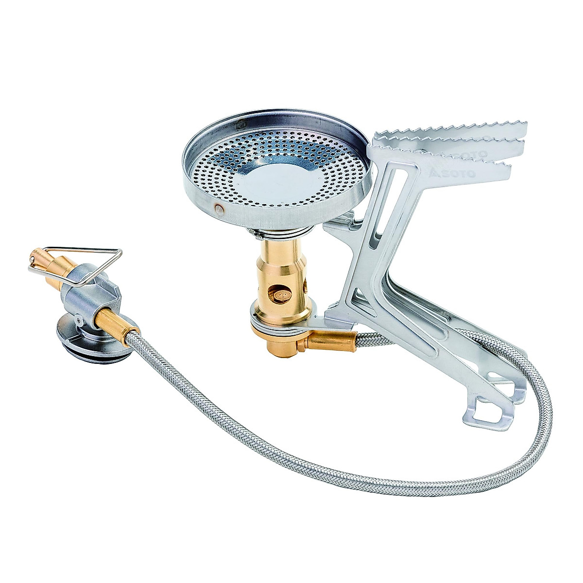 SOTO Fusion Trek Stove, Butane, Wind Resistant, Micro Regulator, 3 Legs, 3260 Energy Output, 16.9x5.5x3.9in, 6.4oz, Metal, Japan