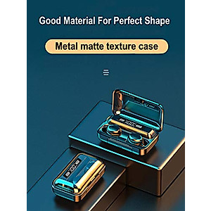 Wireless Earbuds, Bluetooth 5.0 Earbuds, Sport Headphones Earbuds with Battery Charging Case (2600 mAh) Waterproof Earbuds Noise Cancelling Microphone, LCD Display, for Sports/Working