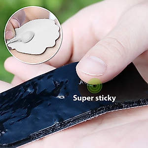 Belifu TENS Unit Electrode Pads Reusable Self-Adhesive Replacement Massage Pads Latex Free, Standard Connection Snap on 3.5mm Cable for Tens EMS Massager