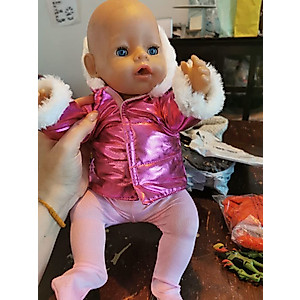 8 pcs 2023 New Down jacket + leggings Doll Clothes Fit For 18inch/43cm born baby Doll clothes reborn Doll Accessories