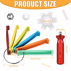 CHENGU Air Conditioner Cleaning Tools, 2 Pieces Fin Straightener Comb and Whisk Fin Comb Set for Condenser and Evaporator Coil Repair