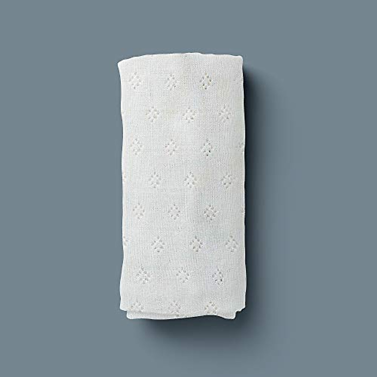 Swaddle Blanket - Baby Essentials | Baptism Christening Dedication Receiving Blankets Baby Wrap for Infant Newborns - Newborn Essentials Must Haves - 100% Viscose Shawls, 80 x 110 cm - White