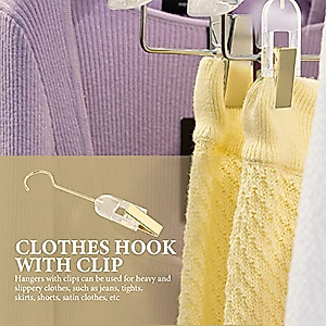 Zerodeko Hat Hanger 2Pcs Boot Hangers Clips Laundry Hooks Hanging Clips Clothes Closet Hanger Organizer Clamps Socks Towel Clips for Closet Travel Pants Socks Handbags Skirt Hangers