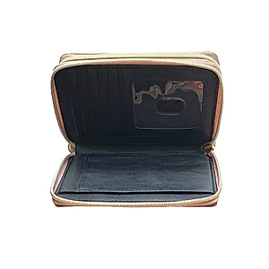 Steve Madden Double Zip Around Wallet Blush Multi One Size