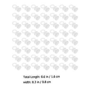 DECHOUS Curtain Glider Hooks 100pcs Plastic Rollerbolt Window Curtain Glider Track Carrier Slide Wheels Rollers Curtain Track Gliders