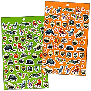 Jurassic World Stickers Set Bundle Includes Separately Licensed GWW Reward Stickers and Bookmark