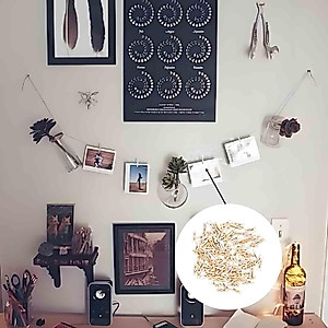 Mini Clothes Pins for Photo, Small Clothespins 100 pcs 1" Natural Wooden Mini Clothes Pins, Mini Photo Clips Small Clothes Pins for Photos, Crafts, Arts, Cocktails