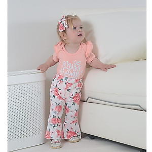 Baby Girl Miss Onederful 1st Birthday Outfit Infant First Birthday Outfit (Pink,6-12 Months)