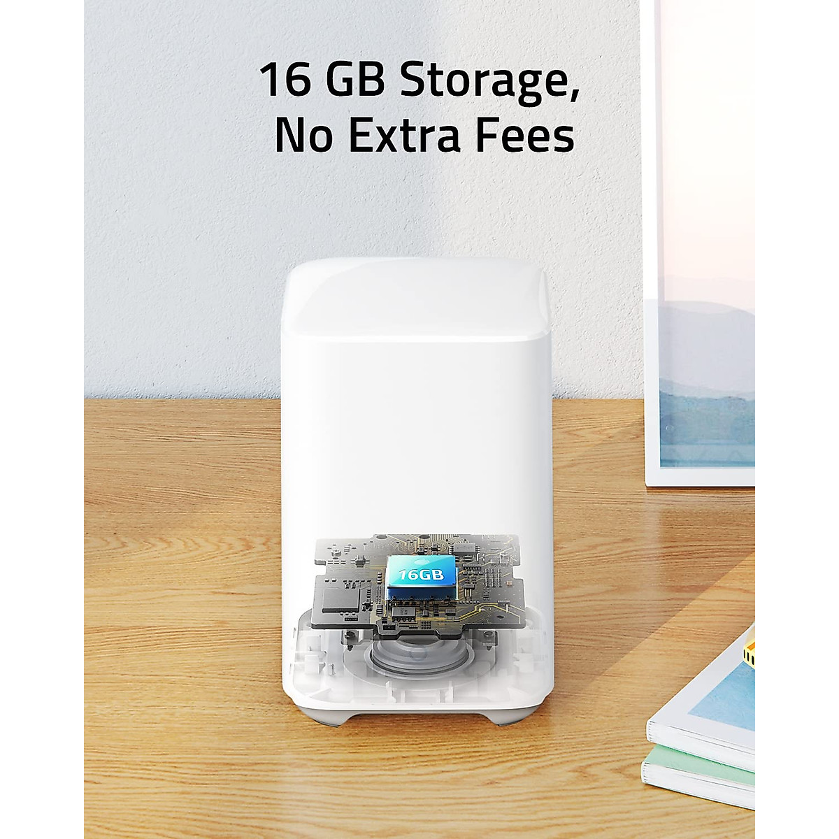 eufy Security HomeBase S280 for Security Camera, Indoor and Outdoor, Apple HomeKit Compatible, No Monthly Fee, 16GB Local Storage, Compatible with eufy Security Products, Advanced Encryption