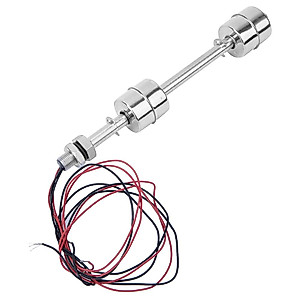 Float Switch Water Level Sensor, Stainless Steel Double Ball Fish Tank Liquid Float Switch Water Level Controller for Water Tank, Pool, Sink, Fish Tank, etc(4 Size)(150mm)