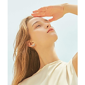 Sterling Silver Star Ear Climber - Hypoallergenic Ear Cuffs Stars Ear Crawler for Women Girls