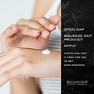 Millennium Tanning Paint It Black 50X - Extreme Dark Tanning Lotion, 13.5 Ounces