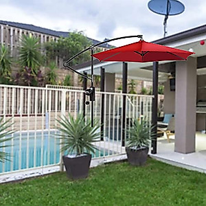 MILIMOLI 2 Pack Umbrella Clamp Umbrella Stand Bench Buddy Patio Umbrella Holder, Premium Umbrella Mount Clamp Umbrella Stand Fixed Clip for Beach Courtyard Balcony, Chair Umbrella with Clamp