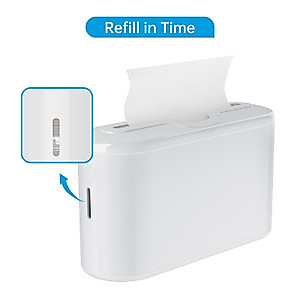 Xlxker Paper Towel Dispenser Countertop, Multifold Hand Towel Dispenser for Bedroom, Bathroom, Kitchen, Toilet (White)