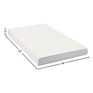 VFD 6 inch Full Size Memory Foam Mattress, Soft Plush Feel, White
