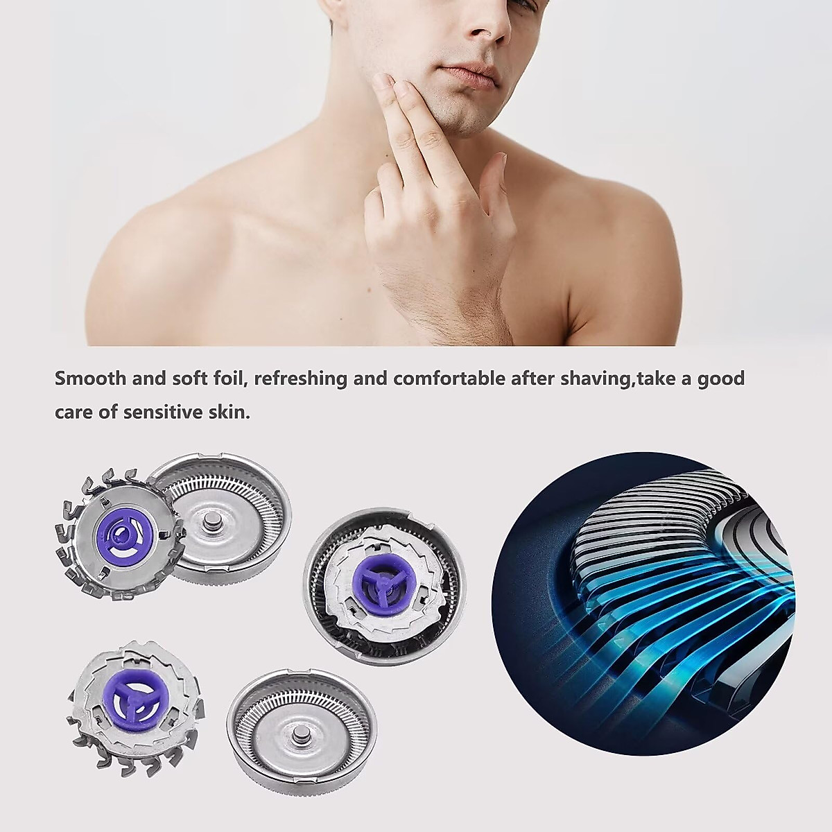 eStarpro 3x Replacement Shaver Head Shaver Blade for Philips Norelco 4885XL, 4865XL, 4861XL, 4853XL, 4852XL, 4845XL, 4825XL, 4825XLD, 4821XL, 4817XL, 4816XL, 4807XL, 4805XL, 4801XL