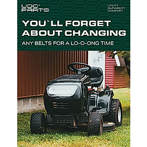 UDC Parts Mower Drive Belt GX20006 / Aramid Cord Extra-Heavy Duty V-Belt / 1/2 X 88.90 in. / Compatible with John Deere, Murray, MTD and More