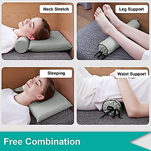 Neck Stretcher for Pain Relief Sleeping Pillow, Neck and Shoulder Relaxer Cervical Traction Device Pillow for Muscle Relax and TMJ Pain Relief