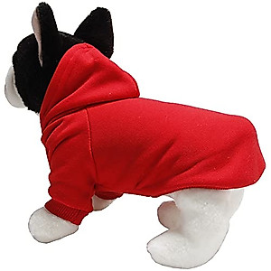 Dogs Pullover Sweater Winter Dog Clothes Sweater Warm Christmas Pet Sweaters For Small Dogs Pet Clothing Pet Solid Antlers Pullover Sweater Puppy Apparel 5 Sizes Pet Clothes for Medium Dogs (Red, XXL)