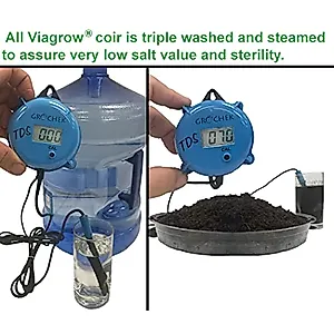 Viagrow VCCB650-3 Coco Coir, 3 Pack, Makes 2 Gallons / 7.5 Liters / 8 Quarts, 650g Brick