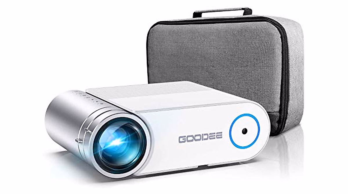 GooDee G500 1080P Projector - 200" Screen, Home Theater