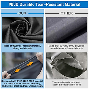 Griddle Cover for Blackstone 22 inch Griddle,900D Strong Tear Resistant Material Flat Top Grill Cover,100% Waterproof UV & Fade Resistant Grill Cover Fits Blackstone 22" Tabletop Griddle without Hood