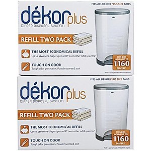 Diaper Dekor Plus Refill - 2 ct - 2 pk