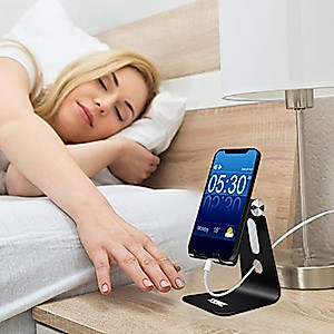 Adjustable Cell Phone Stand, LLSME Phone Holder, Cradle, Dock, Aluminum Desktop Stand Compatible with All Mobile Phone, iPhone, iPad Air/Mini