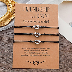 choice of all 2/3/4/5/6 Friendship Bracelets Best Friends Sisters Bracelets Bff Knot Bracelets Gifts for Womens Men