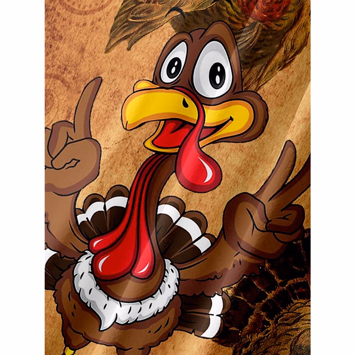 QIVICIMA Mens Thanksgiving Shirts Santa Claus Party Button Down Shirts X-Mas Funky Hawaiian Shirt AB Thanksgiving XXL