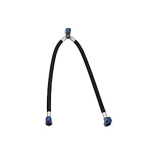 Weirun Replacement Part Quick Connect Hose for Bathtub Tub Filler Bathroom 3 Hole Sink Vanity Widespread Faucet Double Handle Mixer Tap,Black