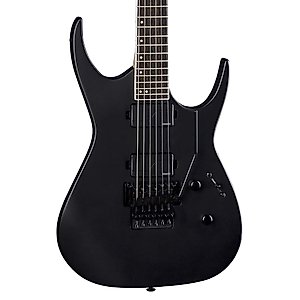 Dean Guitars 6 String Exile Select Floyd Fluence Electric Guitar, Black Satin, Right, F FL BKS