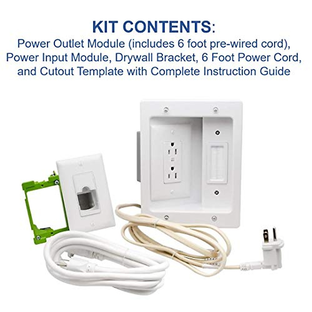C2G/ Cables To Go 16314 Wiremold In-Wall TV Power Kit