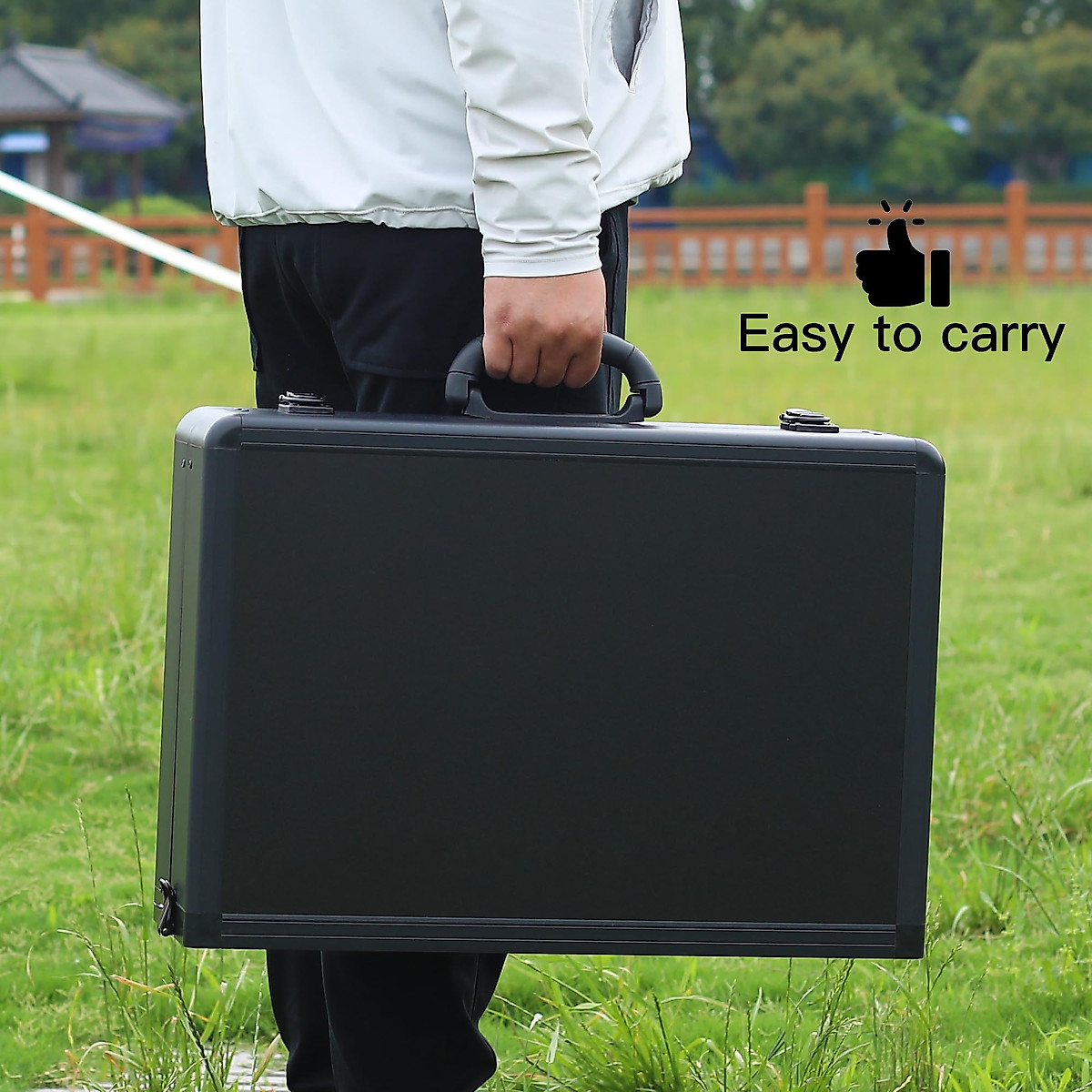 CSINPO Folding Table with Chairs,Portable Folding Camping Table,Picnic Table and 4 Chairs, Aluminum Folding Table for Picnic,Beach,Fishing,Hiking,BBQ,Parties,Activities,Indoor or Outdoor Use(Medium)