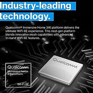 Linksys Velop Pro WiFi 6E Mesh Router - Cognitive Mesh with 6 GHz, 5.4 Gbps Speeds, 9000 sq. ft. Coverage, 200+ Devices - 3 Pack