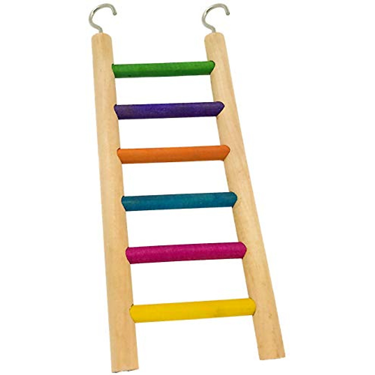 Parrot Wood Bird Toy Ladder Parakeets Toys cage Cages Cockatiel Canaries Finches (8" x 3")