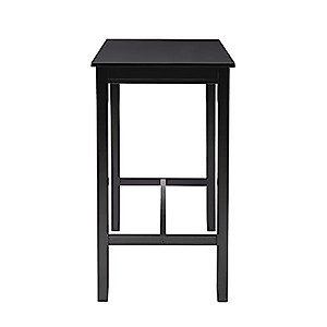 Linon Black 42 inch Bar Height Pub Claridge Table