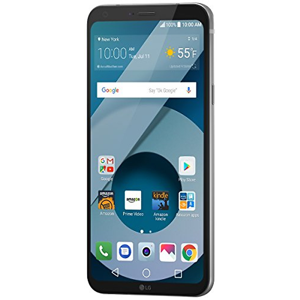 LG Q6-32 GB - Unlocked (AT&T/T-Mobile) - Platinum - Prime Exclusive - with Lockscreen Offers & Ads