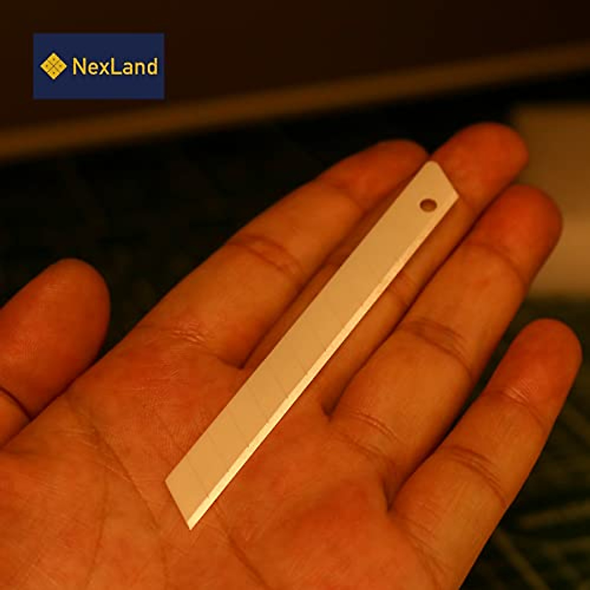 NexLand Ceramic Blade UB1 Ultra-Sharp Utility Blades 9mm 60 degree Snap-Off Utility Knife Replacement 10pcs