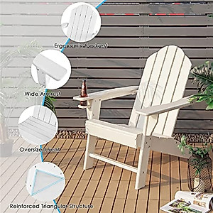 WYFDP Recliner and Folding Food Set All Weather Outdoor White