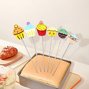 6 Pack Cake Tester,Stainless Steel Cake Tester,Reusable Baking Tool,Cake Tester for Baking,5.4inches,Cake Supplies