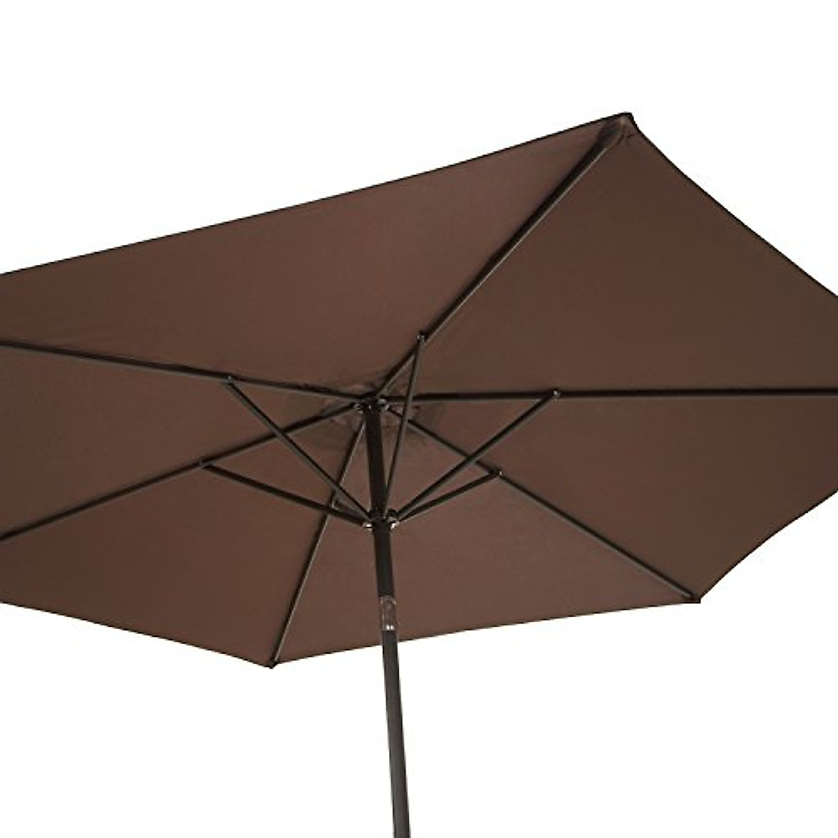 Bestmart INC New Outdoor Patio Garden Sun Proof Patio Umbrella Yard Beach with Crank Tilt 100% Polyester Fabric (8FT Tan)