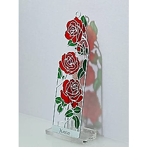 Stained-Glass Style Bookmark [SD] ( Rose )