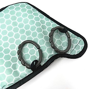 SnoofyBee - Portable Baby Changing Station: Compact, Clean-Hands Design with Dual Storage Pockets - Waterproof & Stylish (Heathered Grey)