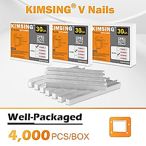 7MM V-Nails 30 Gauge 10.3mm Diameter 7mm Length UNI Hard Wood Type V Nails for V1015 Picture Frame Nailer 4,000 PCS/BOX