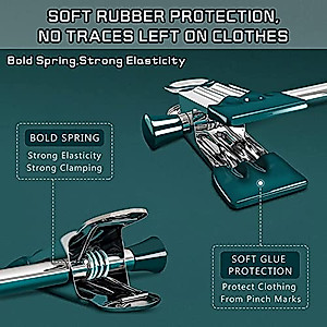 XINGAKA 10 Pack Heavy Duty Pants Skirt Hanger with Clip,Rubber Cover Metal Non Slip Hanger 360 Swivel Hook Saving Space Clothing Hanger,White