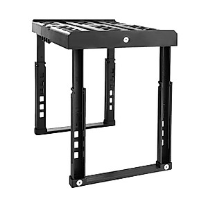 Tools for School Adjustable Locker Shelf Strong ABS Plastic - Width Adjusts from 8"-12.5" & Height Adjusts from 10"-14" - Patented Design - Beware of Cheap IMITATIONS - (Black)
